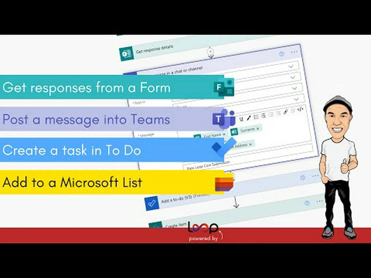How to use Power Automate to integrate Forms, Microsoft Teams, Microsoft ToDo and Microsoft Lists