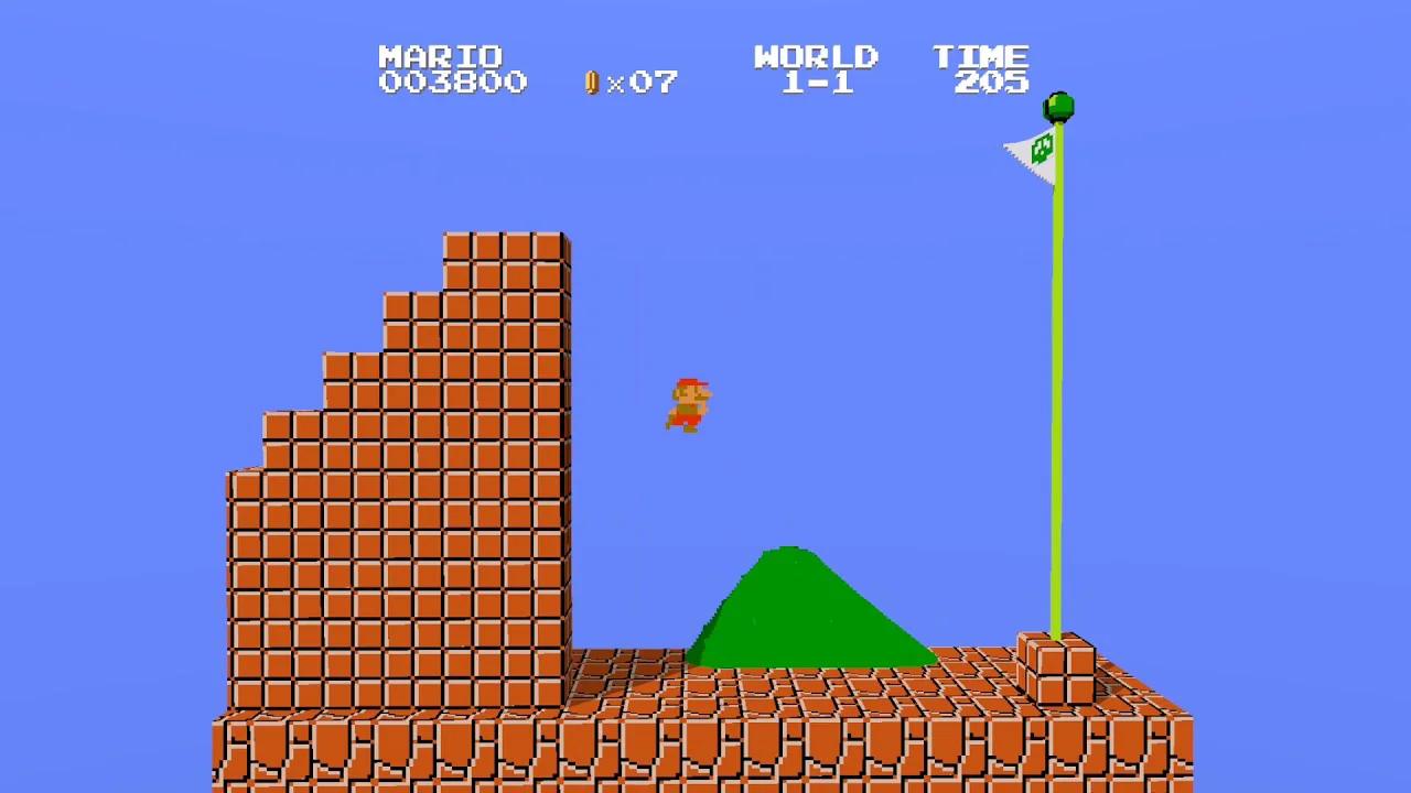 Super Mario Bros in 3dSen on Linux