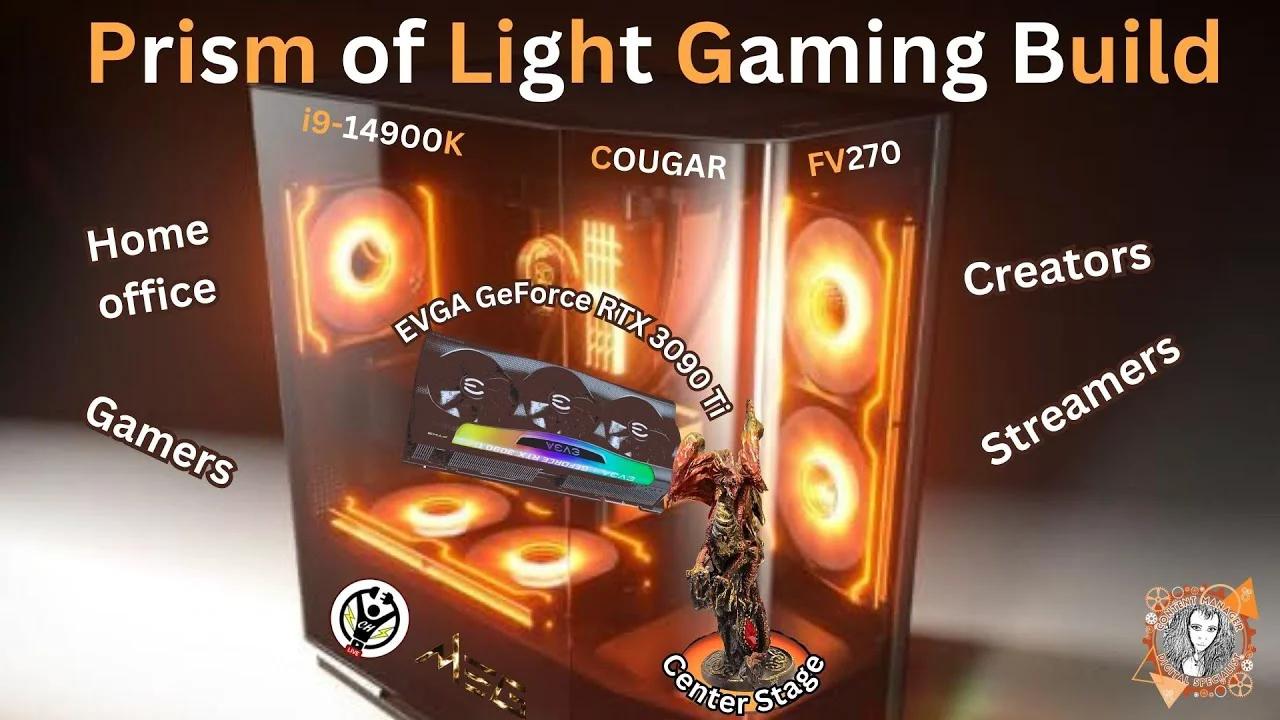 LIVE: Ultimate Creator Gaming PC Build - Cougar FV270 with Rotating ...