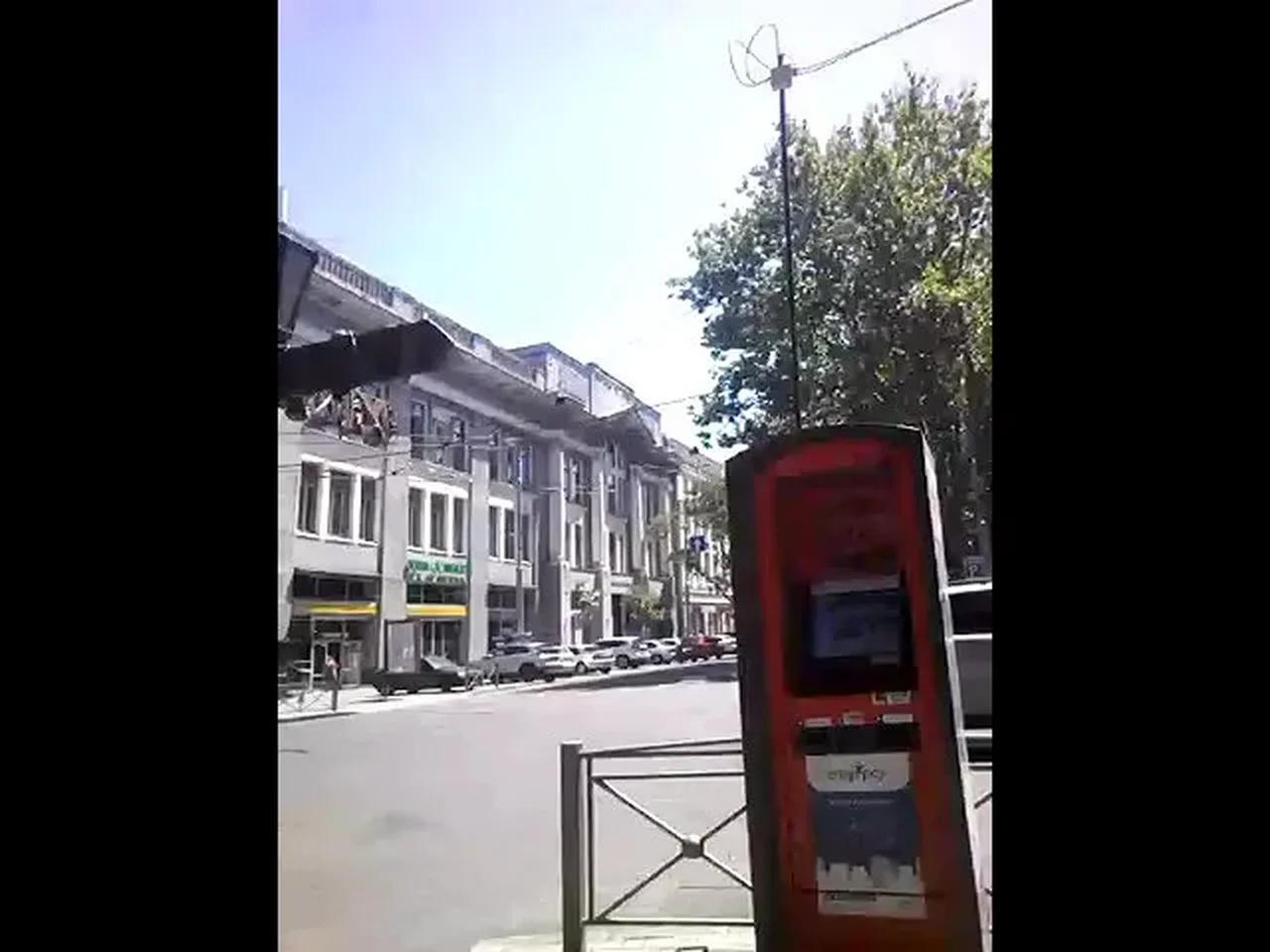 Afternoon Explosion. 13:54 June 20, 2022. Odessa. War in Ukraine. Centre