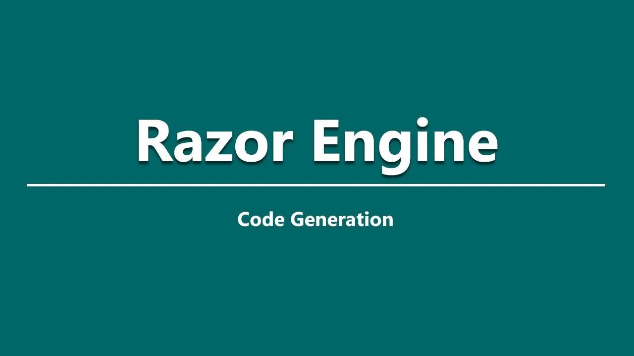 تولید کد با Razor Engine