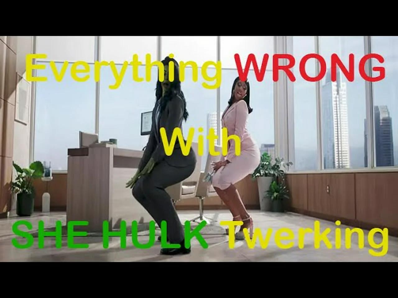 EVERYTHING WRONG WITH THE SHE HULK TWERKING SCENE (explained)