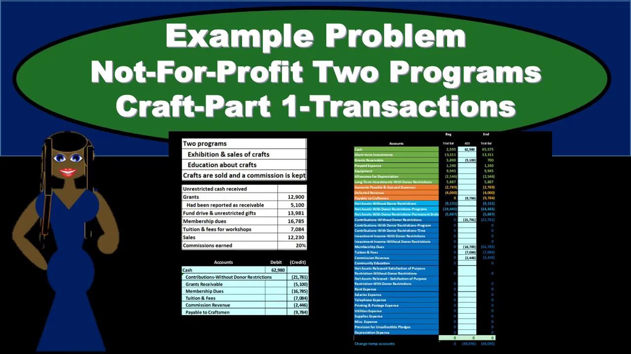 Example Problem Not-For-Profit Two Programs Part 1