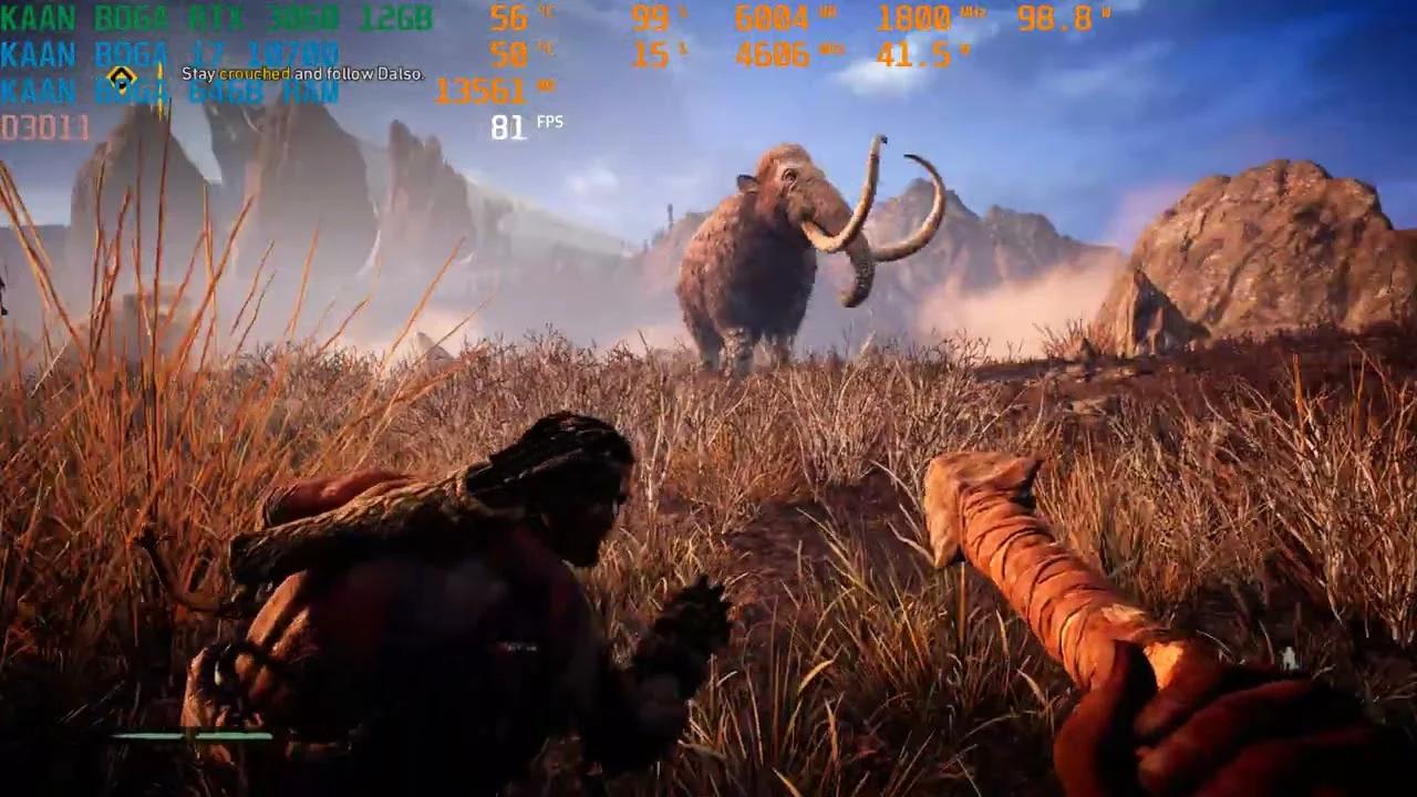 12 Gb Rtx 3060 Far Cry Primal Benchmark Test 1440p Max Settings