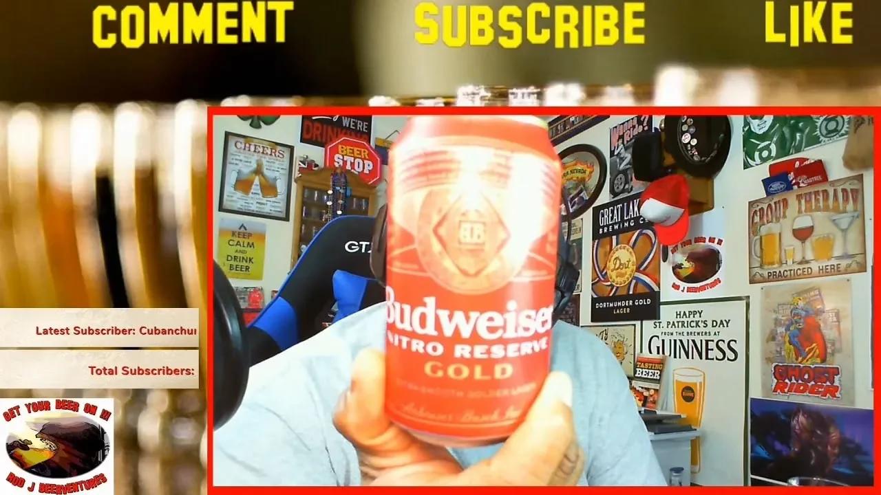 Budweiser Nitro Reserve Gold Beer Review