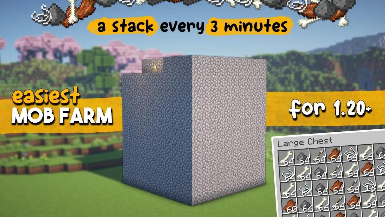 The LAST Mob Farm You'll Ever Need! No Complex Redstone | Minecraft ...