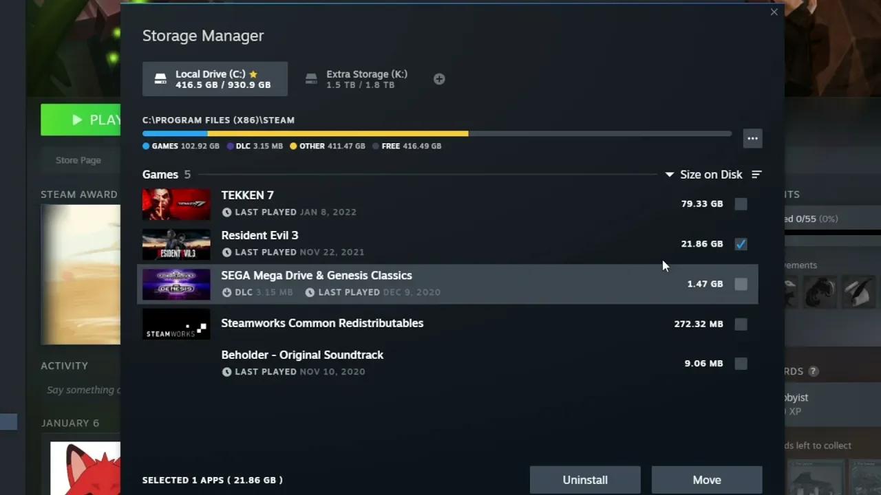 (2022) How to Transfer Installed Steam Games Across Storage Devices