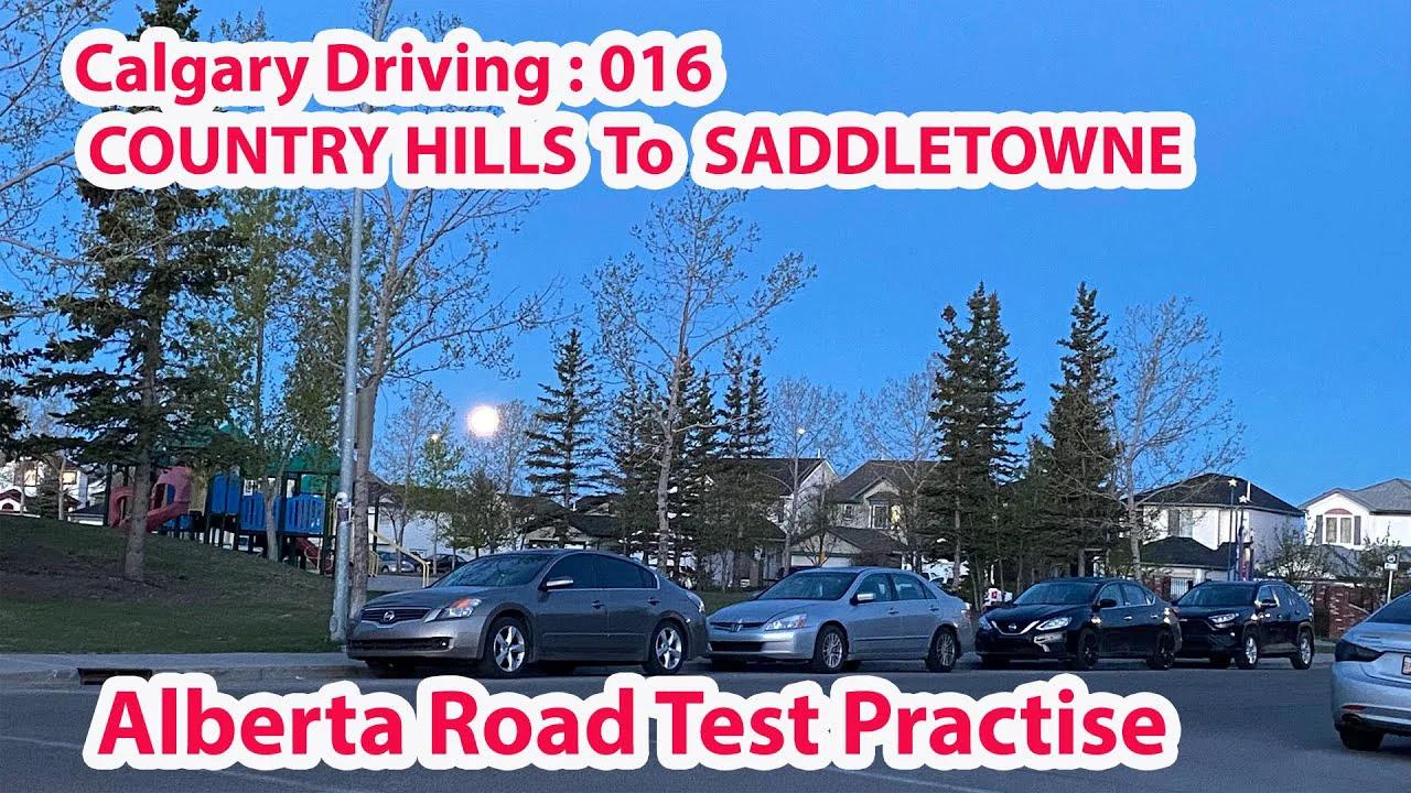 Calgary Alberta Driving License Road Test Practice Driving Country ...