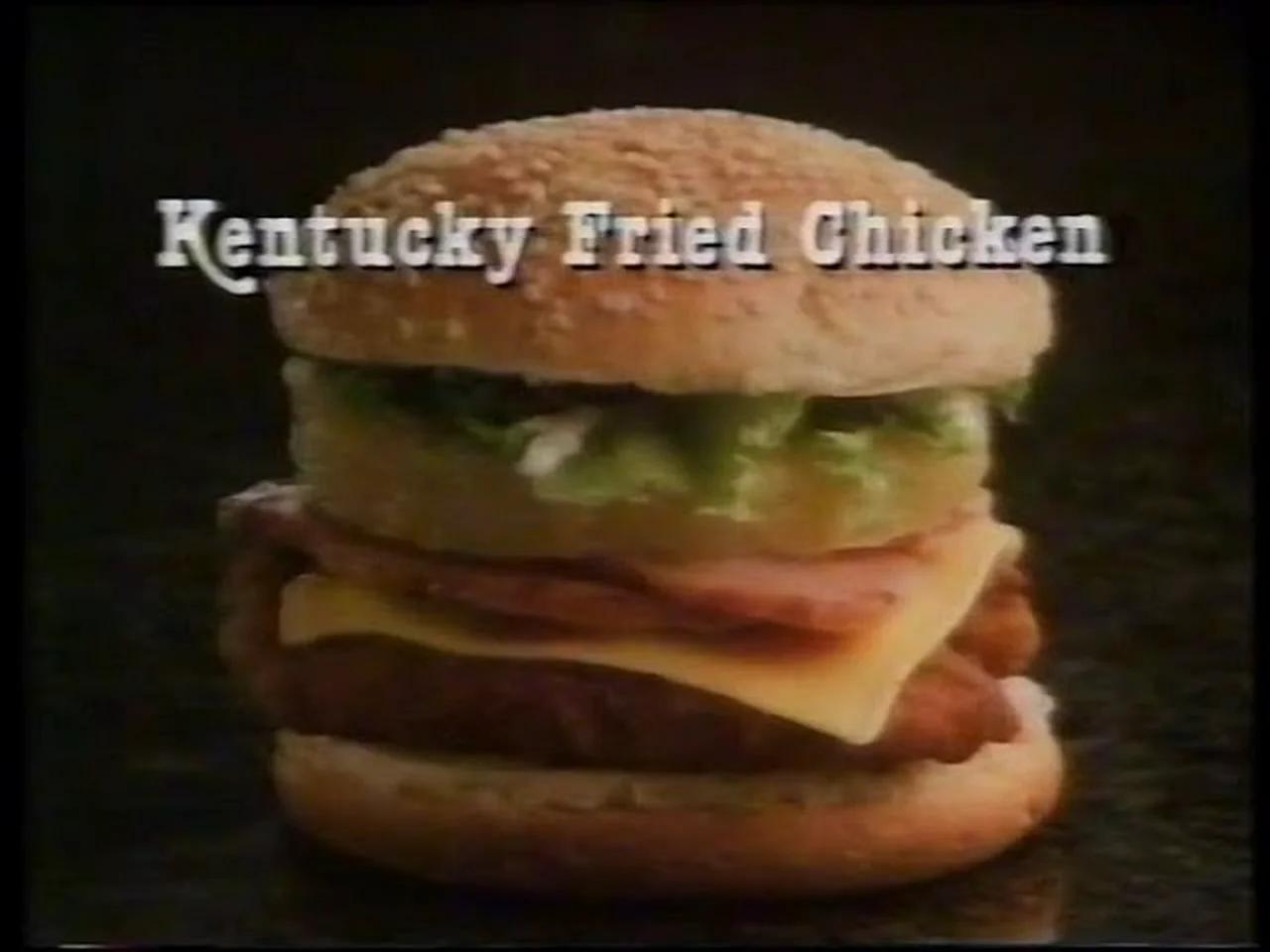 TVC - KFC The Works Burger - Chicken Fillet Burger (1991, Australia ...