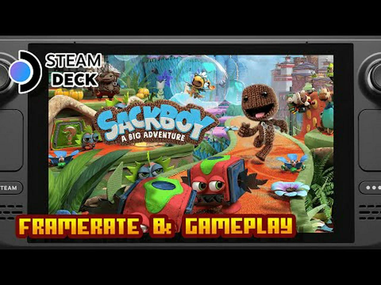 Sackboy™: A Big Adventure - (Valve Steam Deck) - Framerate & Gameplay