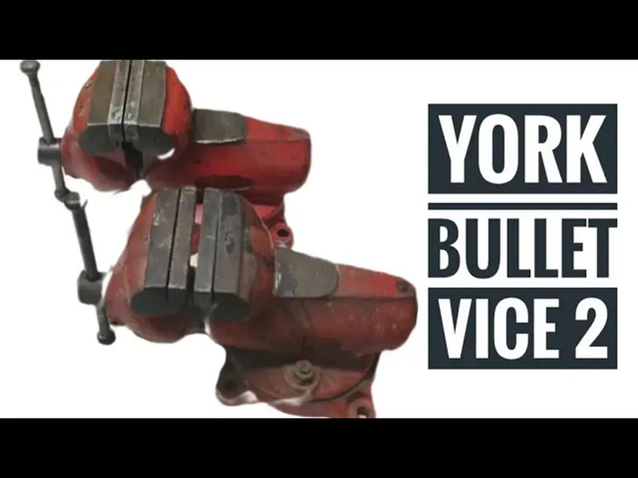 bullet vise restoration #2 strip paint rebuild York 80