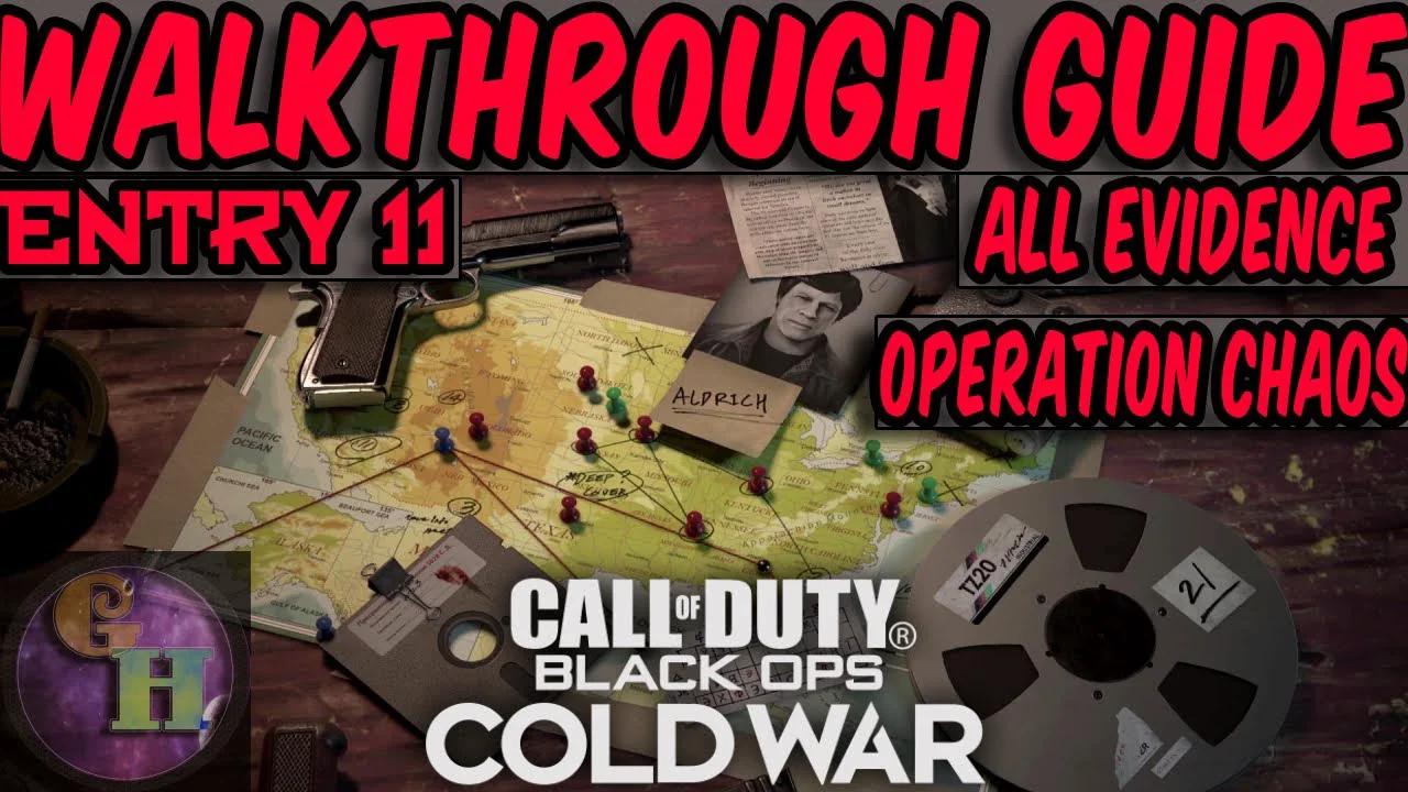 CALL OF DUTY BLACK OPS : COLD WAR - ALL EVIDENCE LOCATIONS / OPERATION ...