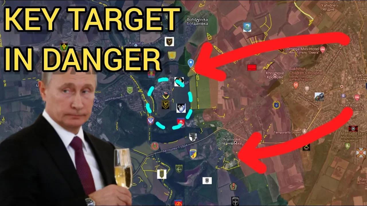 WAR UPDATE: Russian KEY Advance Towards Ukraine Stronghold Near Chasiv Yar