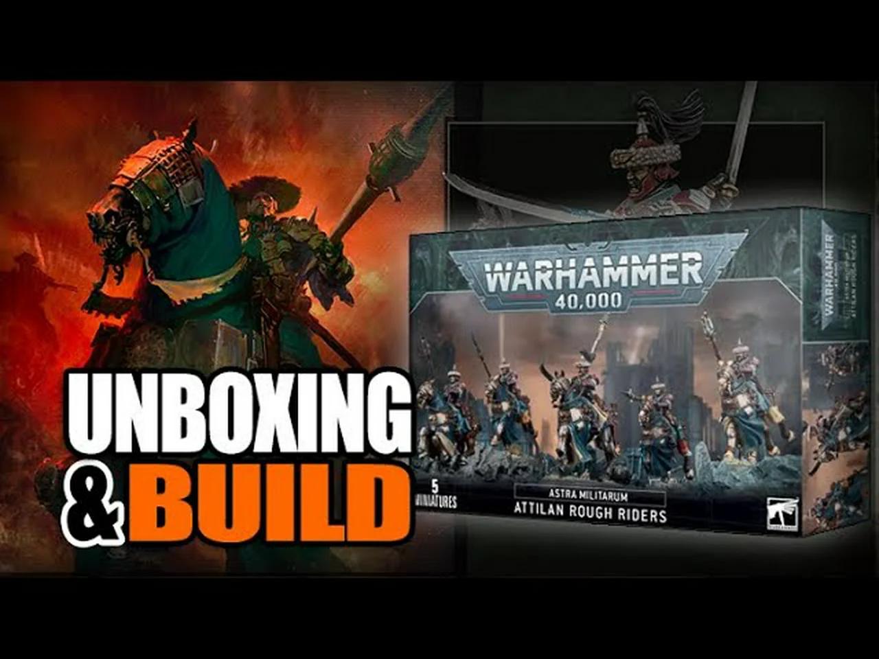 Let's Build Attilan Rough Riders & Cadian Upgrades Unboxing Warhammer 40k
