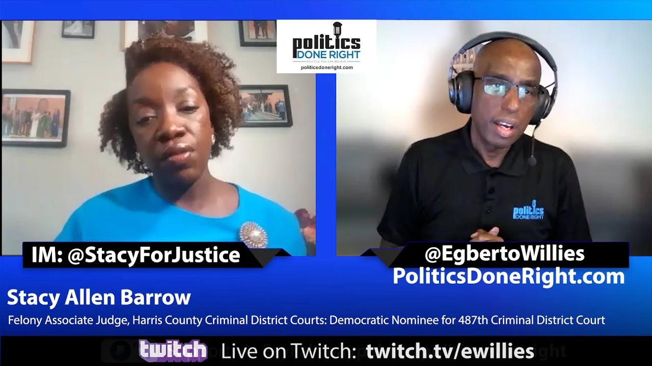 Stacy Allen Barrow, Dem. candidate for the 487th Criminal Justice Court ...