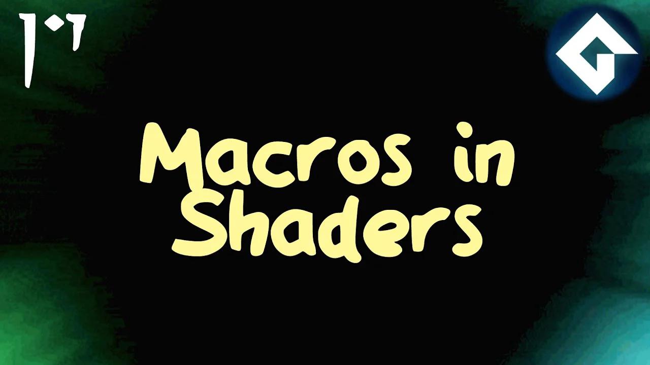 Shader Macros Gamemaker Tutorial