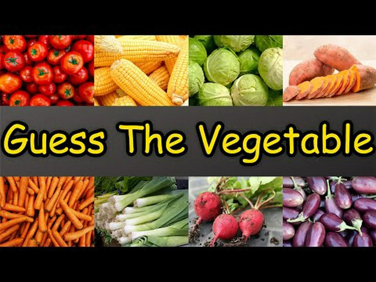 Guess The Vegetable Quiz