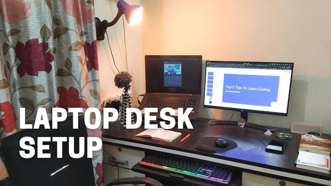 Most Affordable Linux Laptop Desk Setup - What's On My Desk 2021?