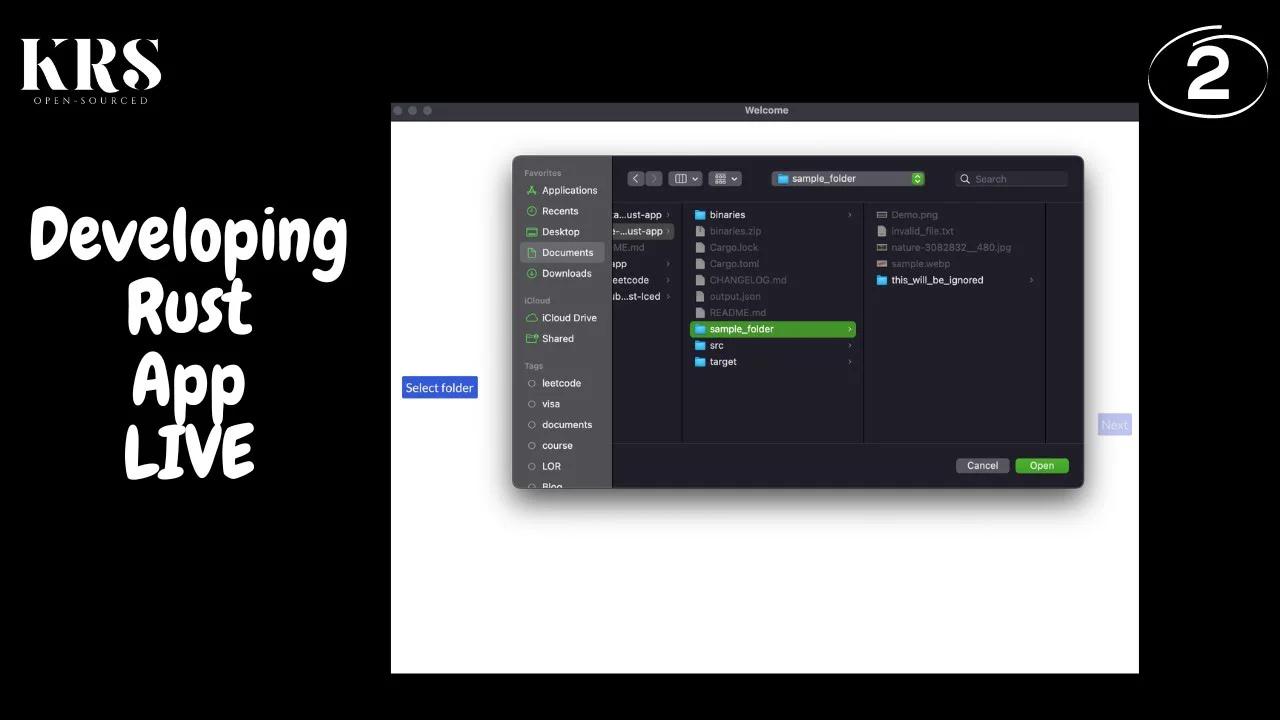 🦀 Building a Rust Application using iced-rs | LIVE (2/N) | #development #live #rust