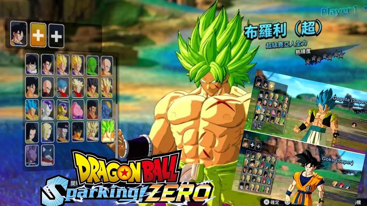 Dragonball Sparking Zero Character Selection Screen Revealed Characters ...
