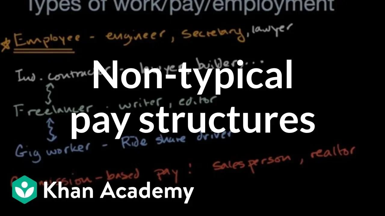 Non-typical pay structures | Employment | Financial Literacy | Khan Academy