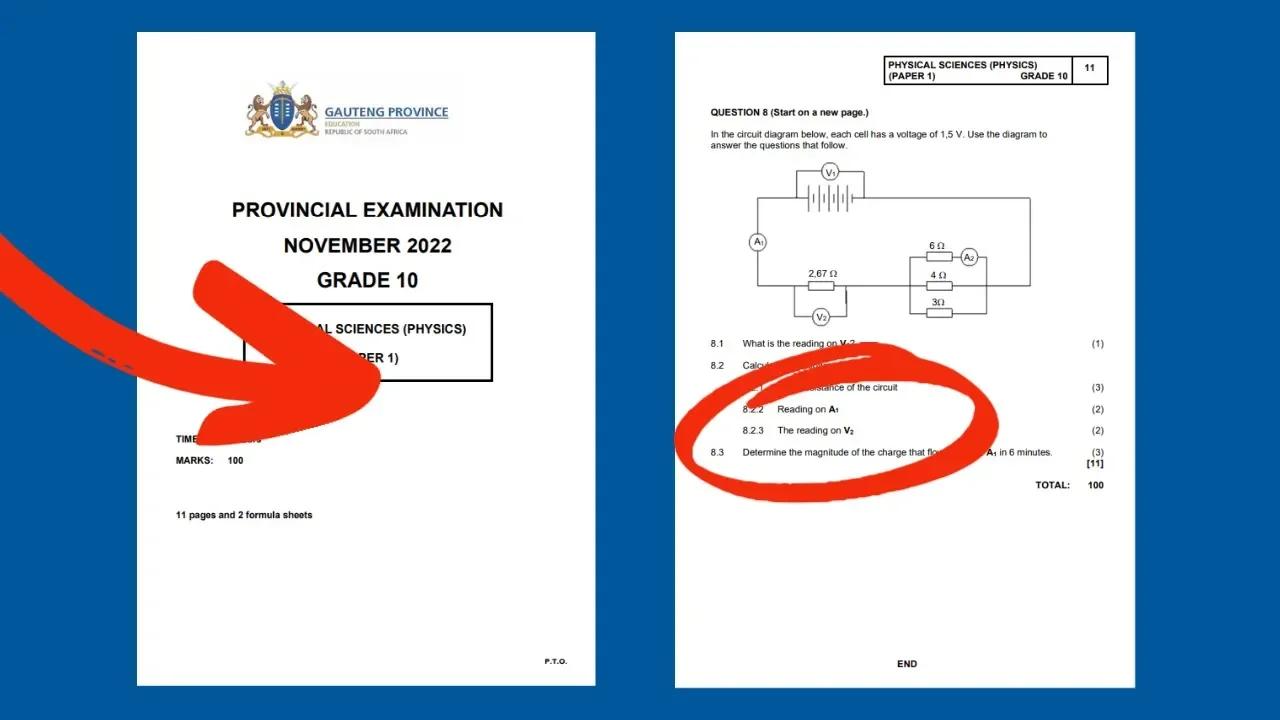 Electric Circuits Grade 10 Physics November 2022 Gauteng