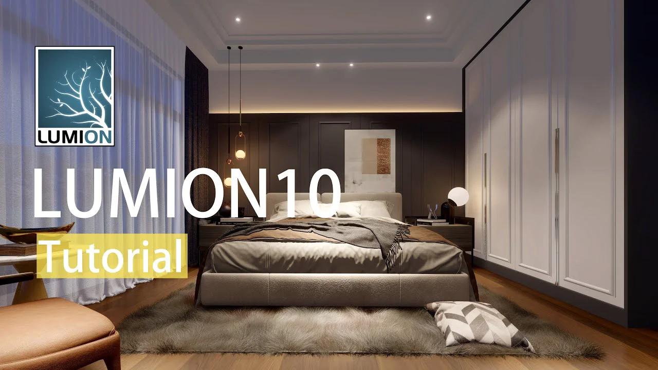 [Download] LUMION 10 Soft Shadow Tutorial | Night BEDROOM Lightng Workflow (Photo-Realistic)