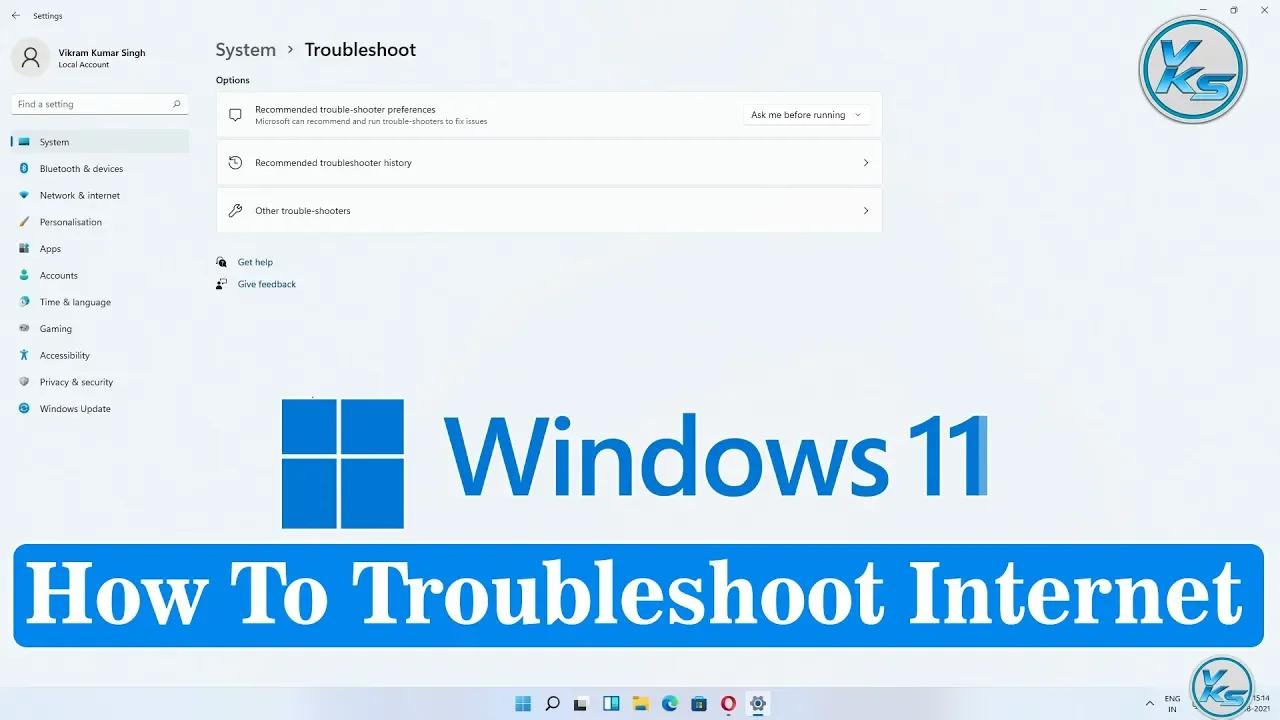 How To Troubleshoot Internet in Windows 11