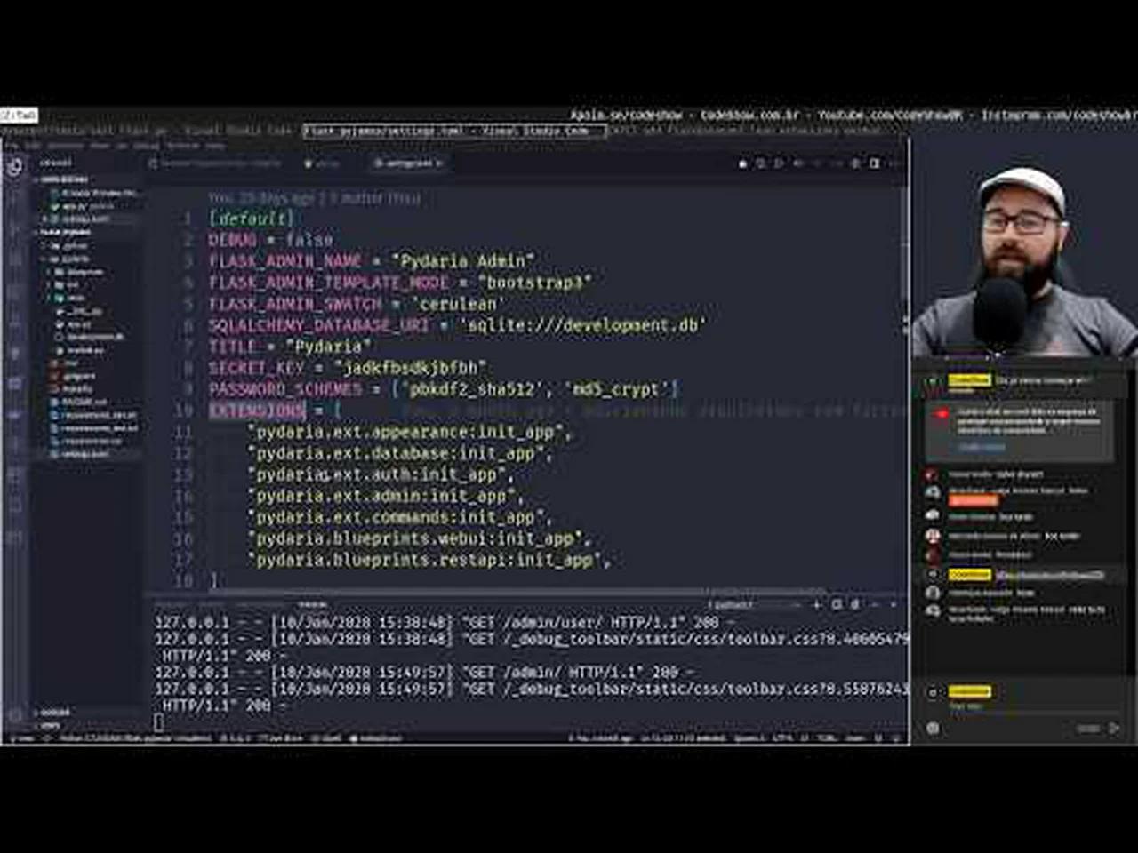 Live: Flask - Registro dinâmico de extensões com Dynaconf // Python