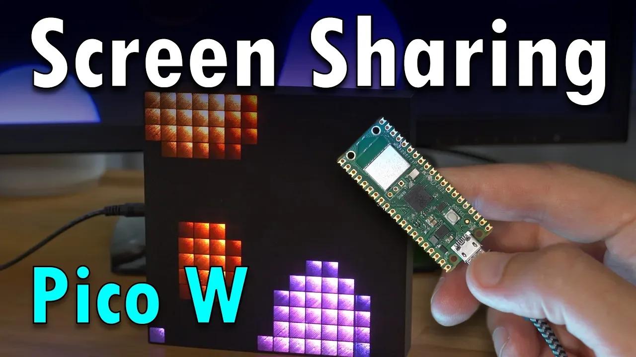 Screen Sharing Pc To Led Matrix Raspberry Pi Pico W