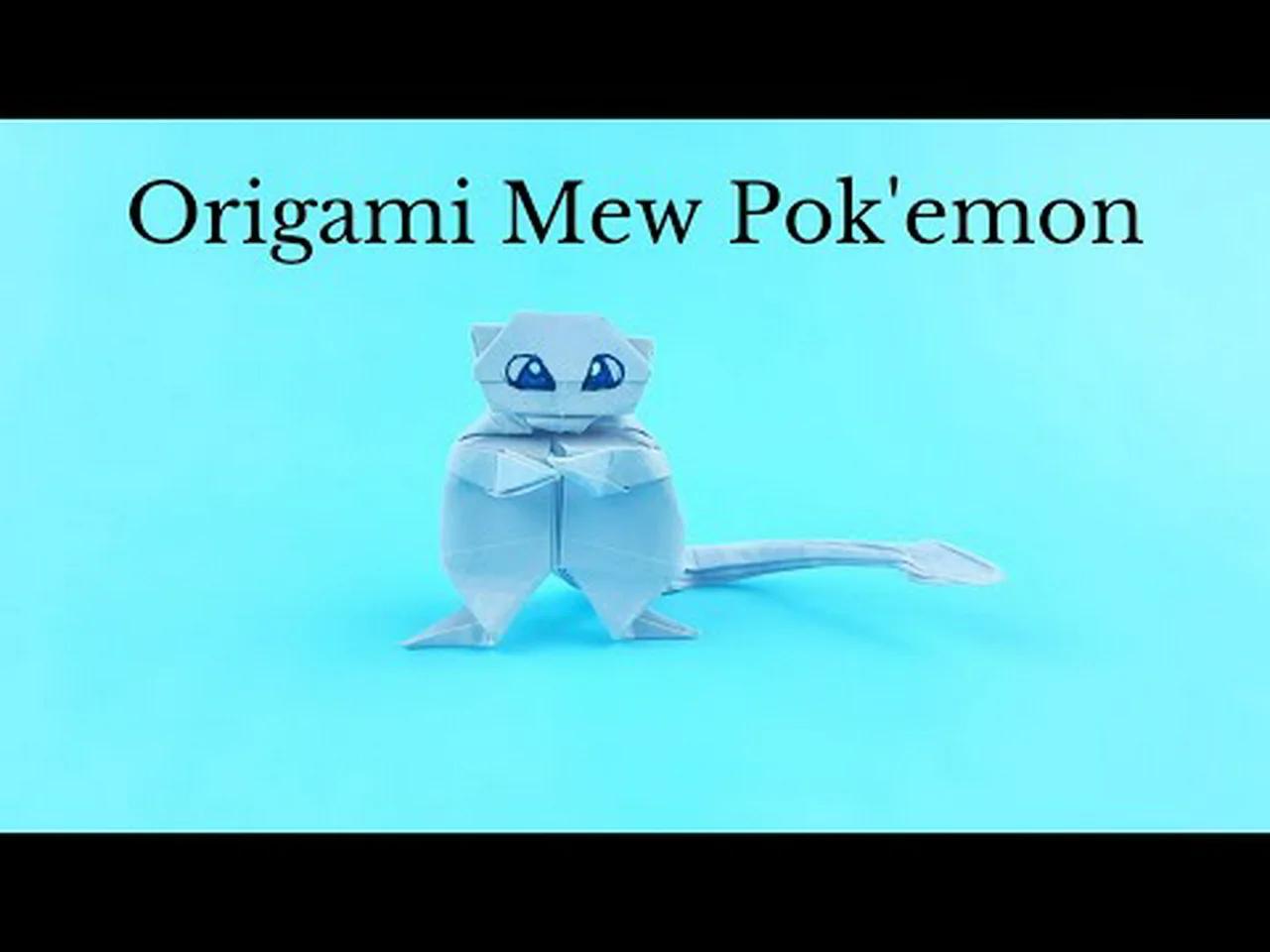 Origami Mew Pokémon Tutorial - DIY Easy Paper Crafts