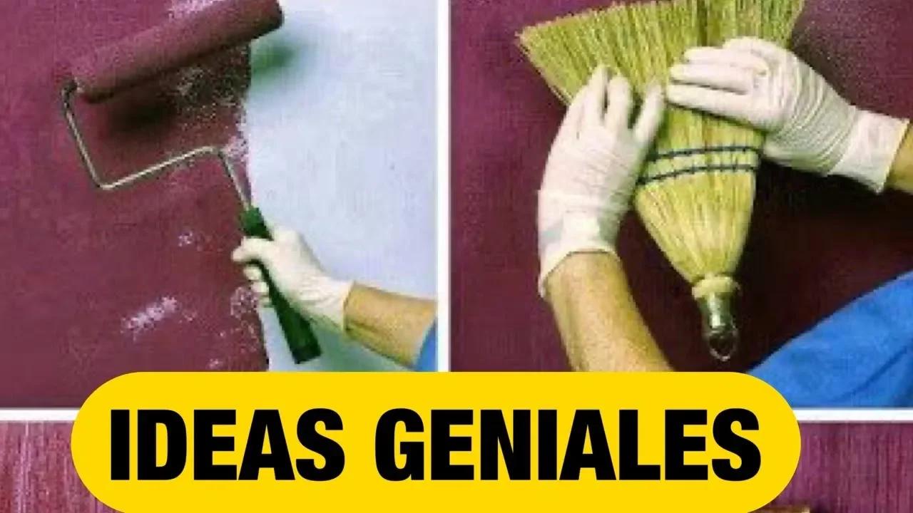 Geniales Ideas Para Pintar Tu Pared Con Texturas Sin Gastar Mucho ...