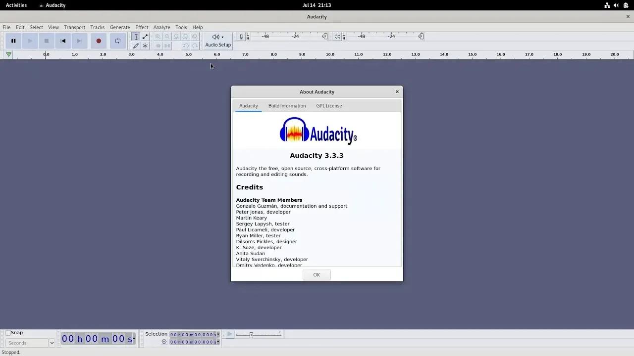 How to install Audacity on Debian 12