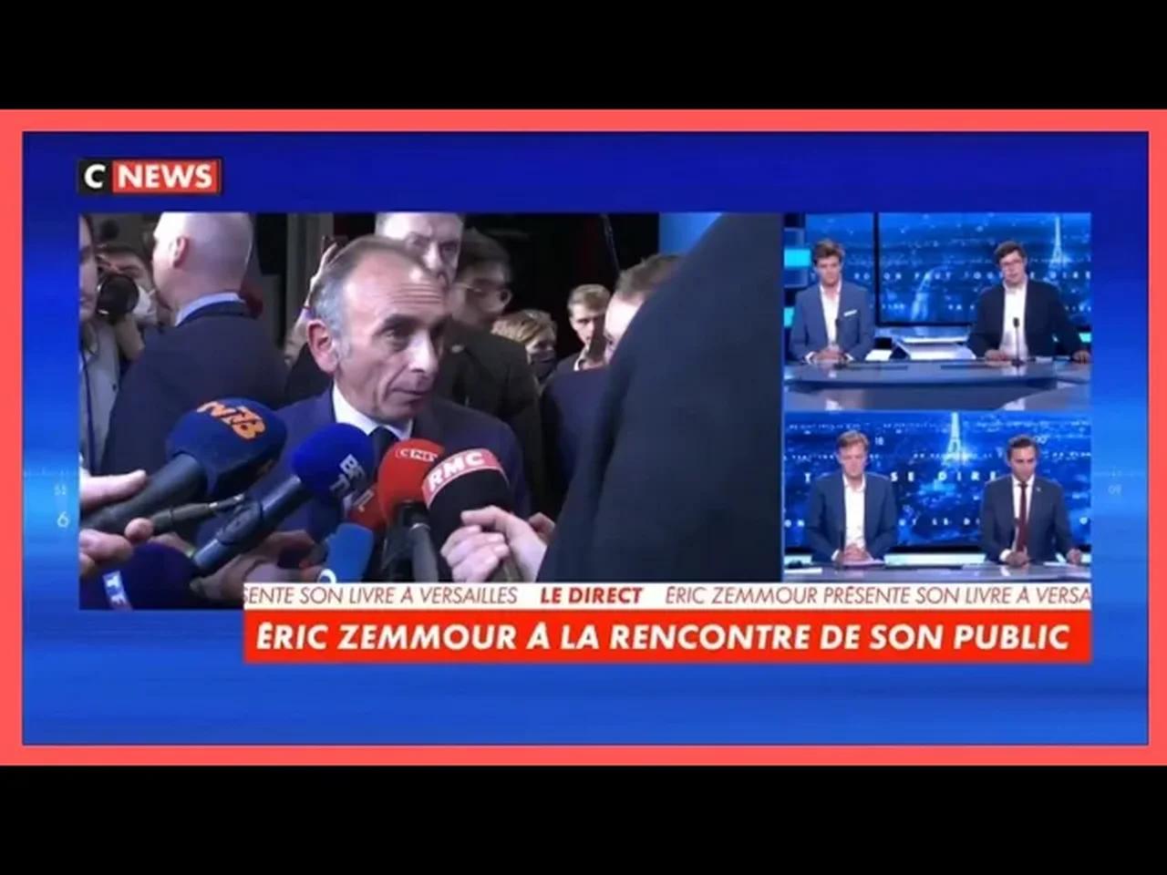 Le Point Presse d'Éric Zemmour à Versailles sur C-NEWS