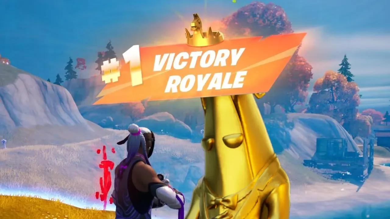 Peely Is pushing me with His Plunder in this Fortnite Victory Crown Royale