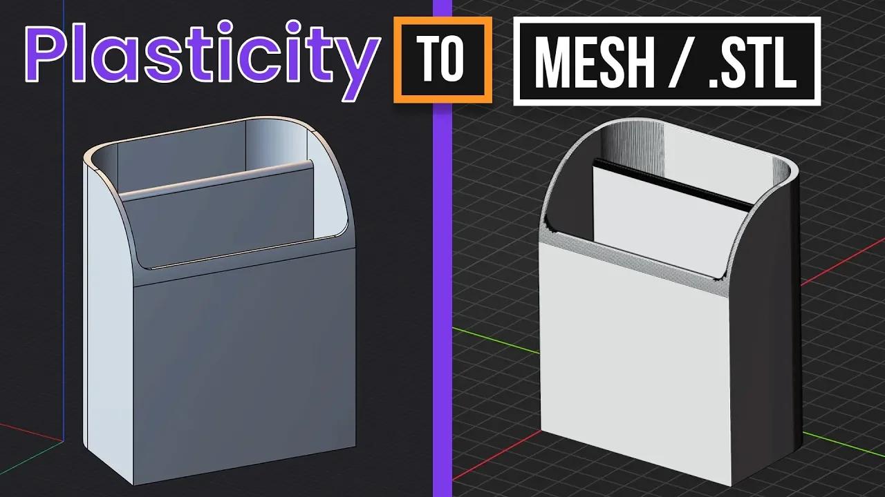 How To Turn Plasticity 3D Files To Mesh | .C3D To .OBJ & .STL