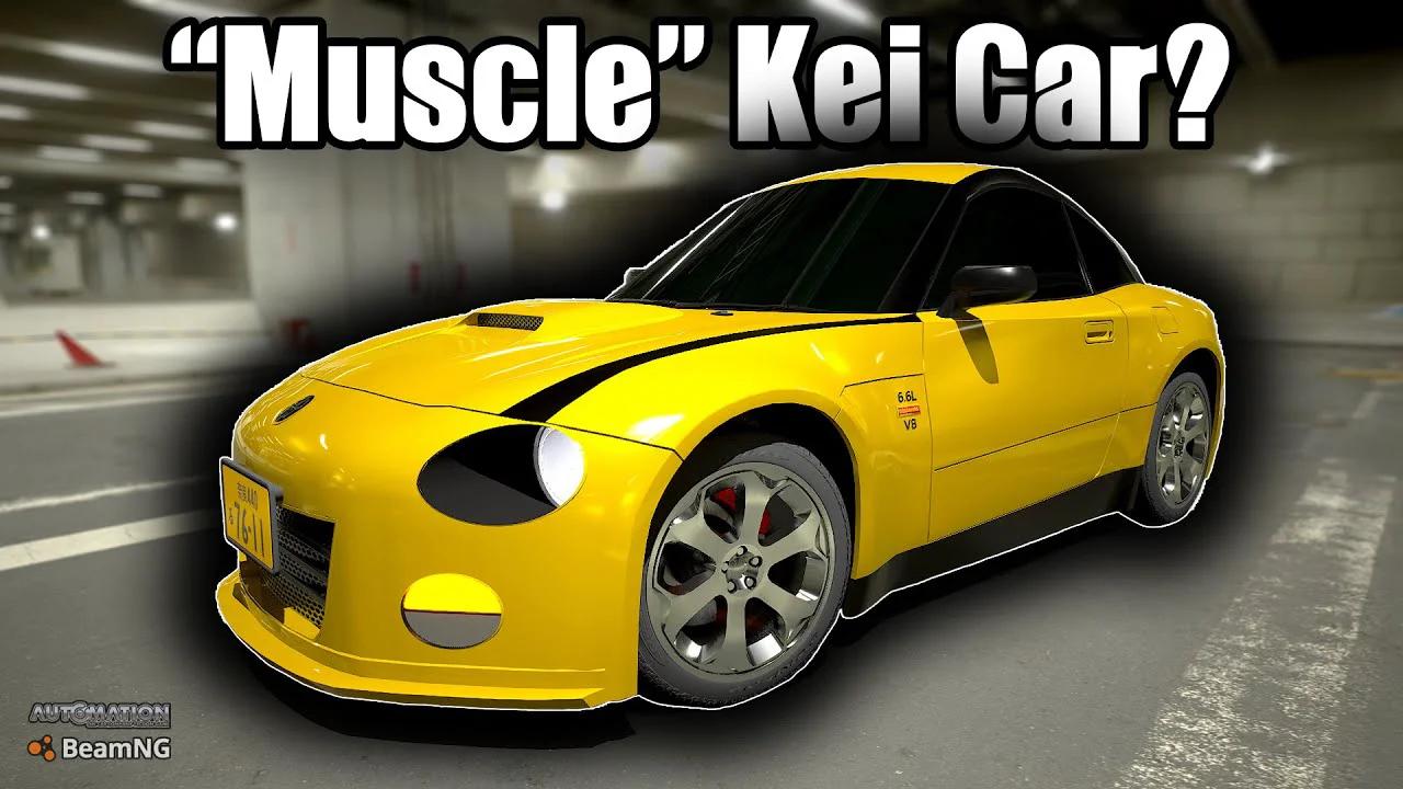Creating a Kei Car With a Big V8 Engine! | Automation Game & BeamNG.drive
