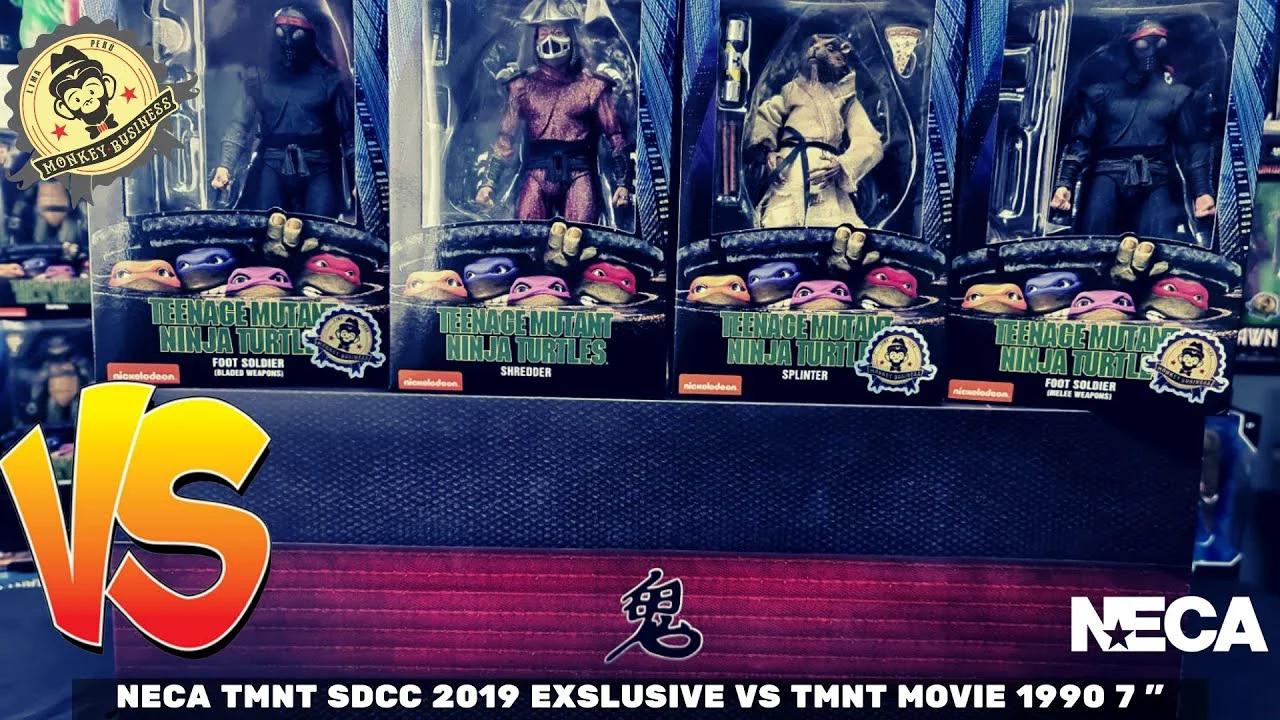 VALE LA PENA UN EXCLUSIVO SDCC? NECA TMNT THE CAPTURE OF SPLINTER VS TMNT MOVIE 1990 7" - EN ESPAÑOL