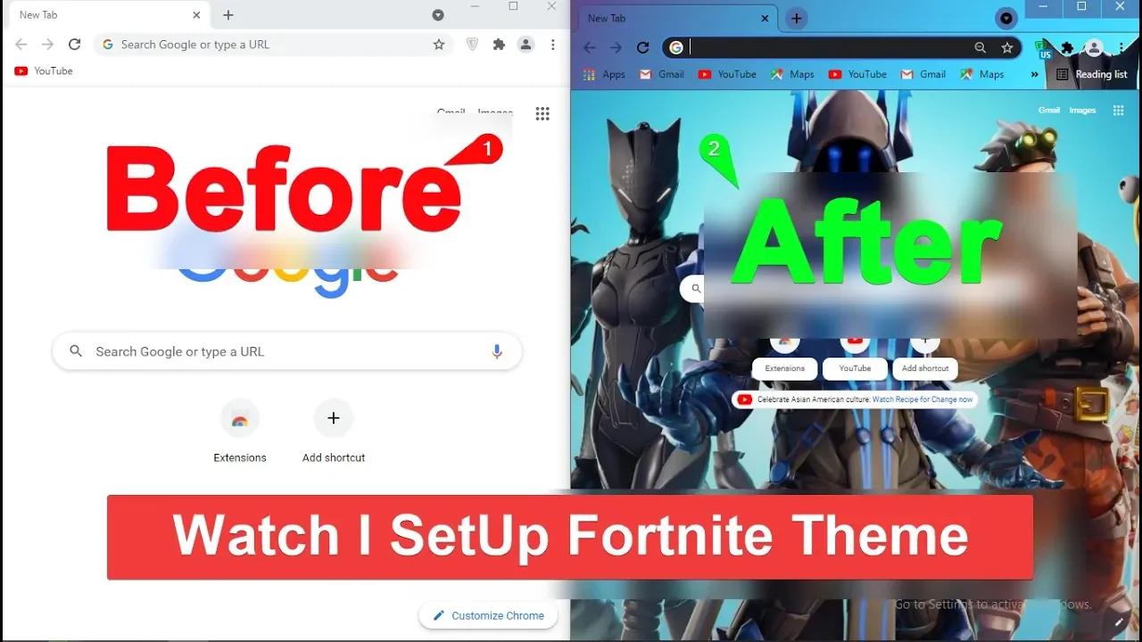 How to Set-Up Fortnite Google Chrome Extension Themes (#MyTief!)