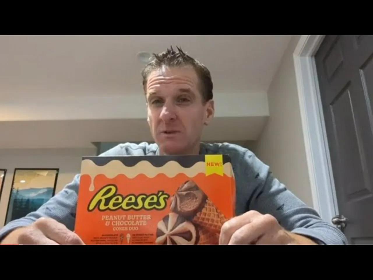 New Reece's Peanut Butter & Chocolate Cone Duo #review #icecream # ...