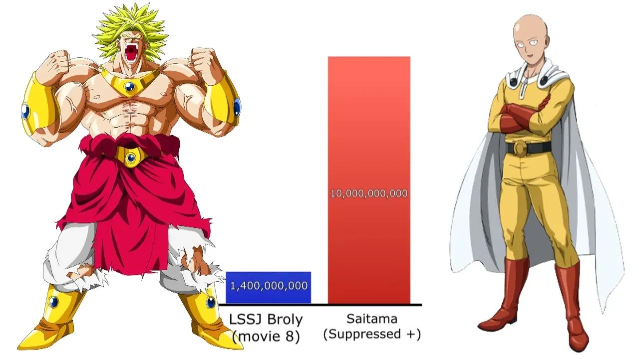 Broly vs Saitama 🔥 POWER LEVELS (DBZ/DBS/DBH/OPM)