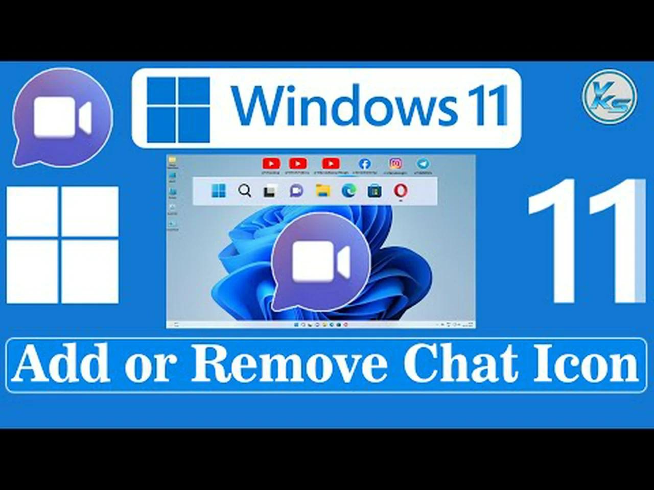How To Add or Remove Chat Icon on Windows 11 Taskbar