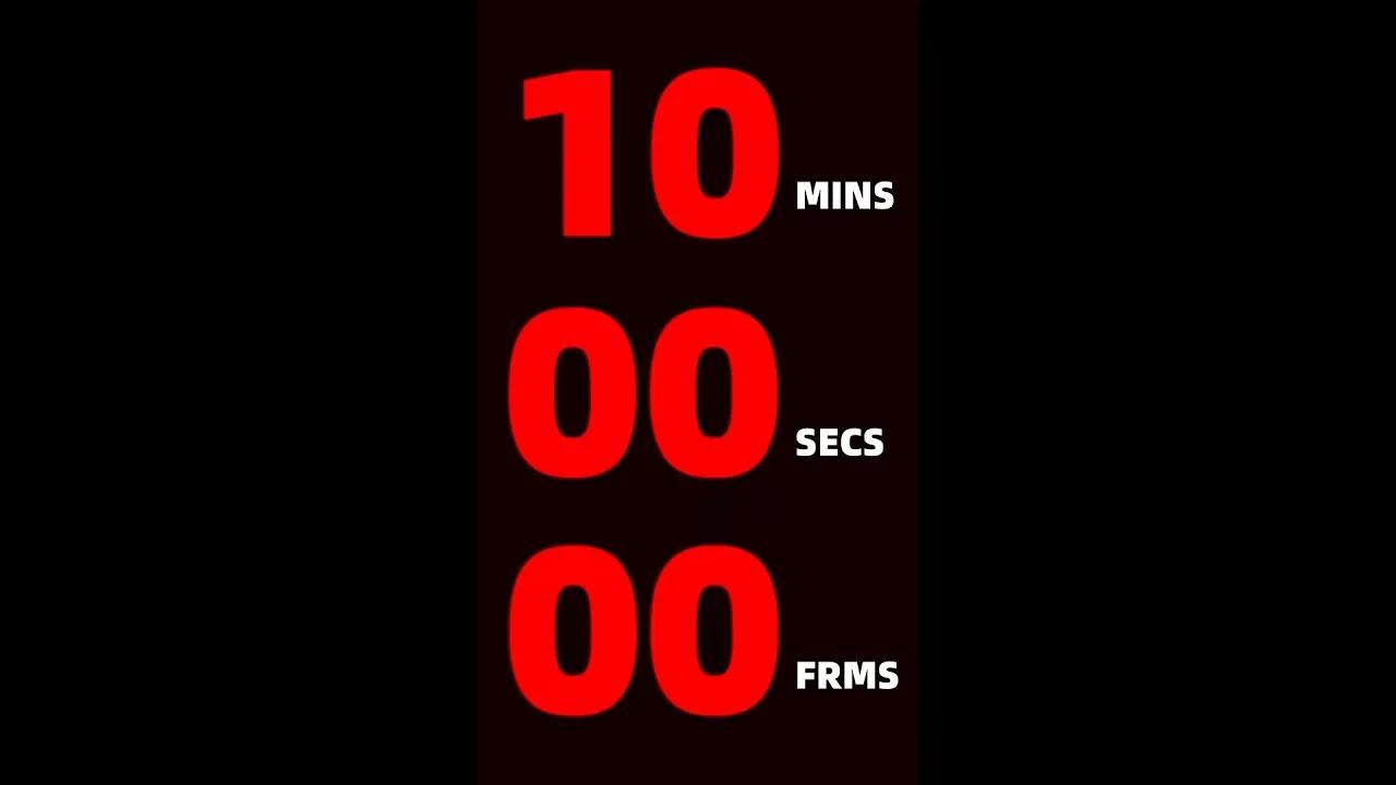 10 Minutes Left To Live | 10 Minute Countdown Timer With Ticking Sound ...