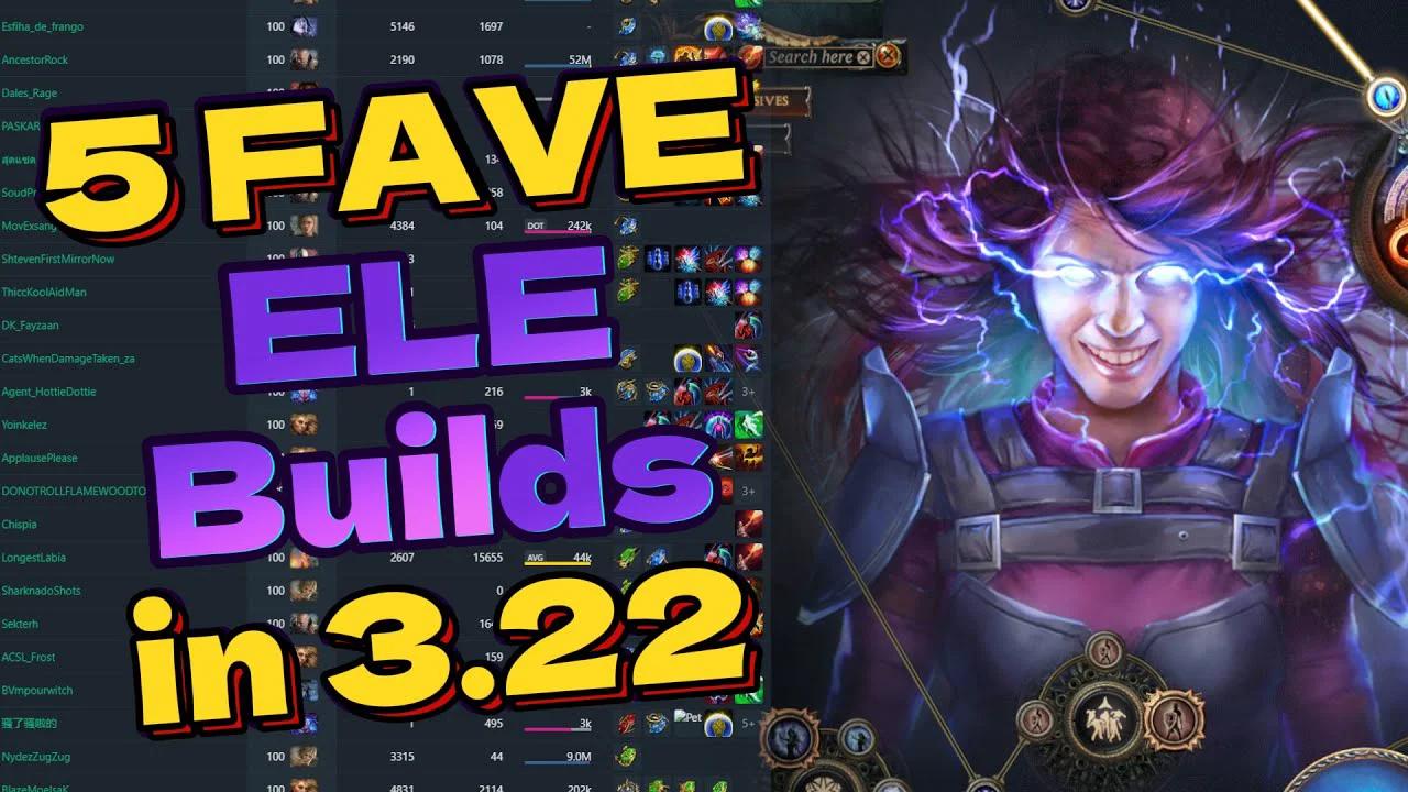 5 FAVE Elementalist Builds in PoE 3.22 from POE.NINJA