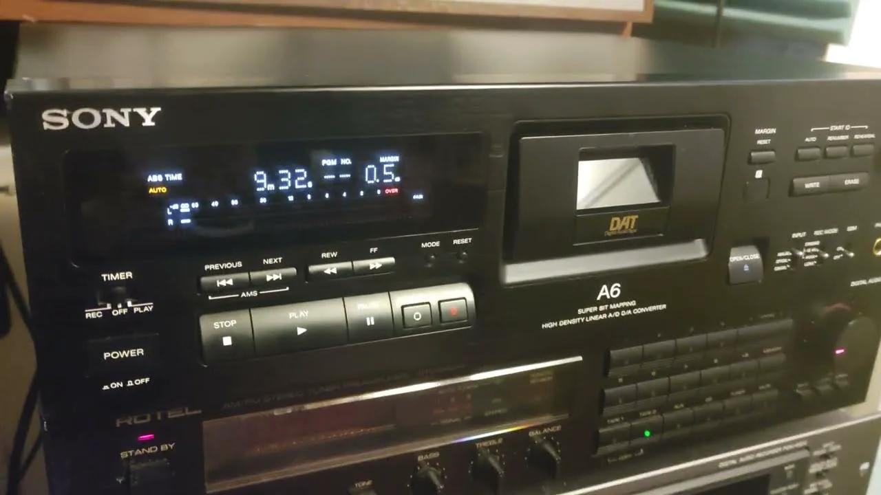 SONY DTC-A6 - Super Bit Mapping DAT - Digital Audio Tape Deck w SBM