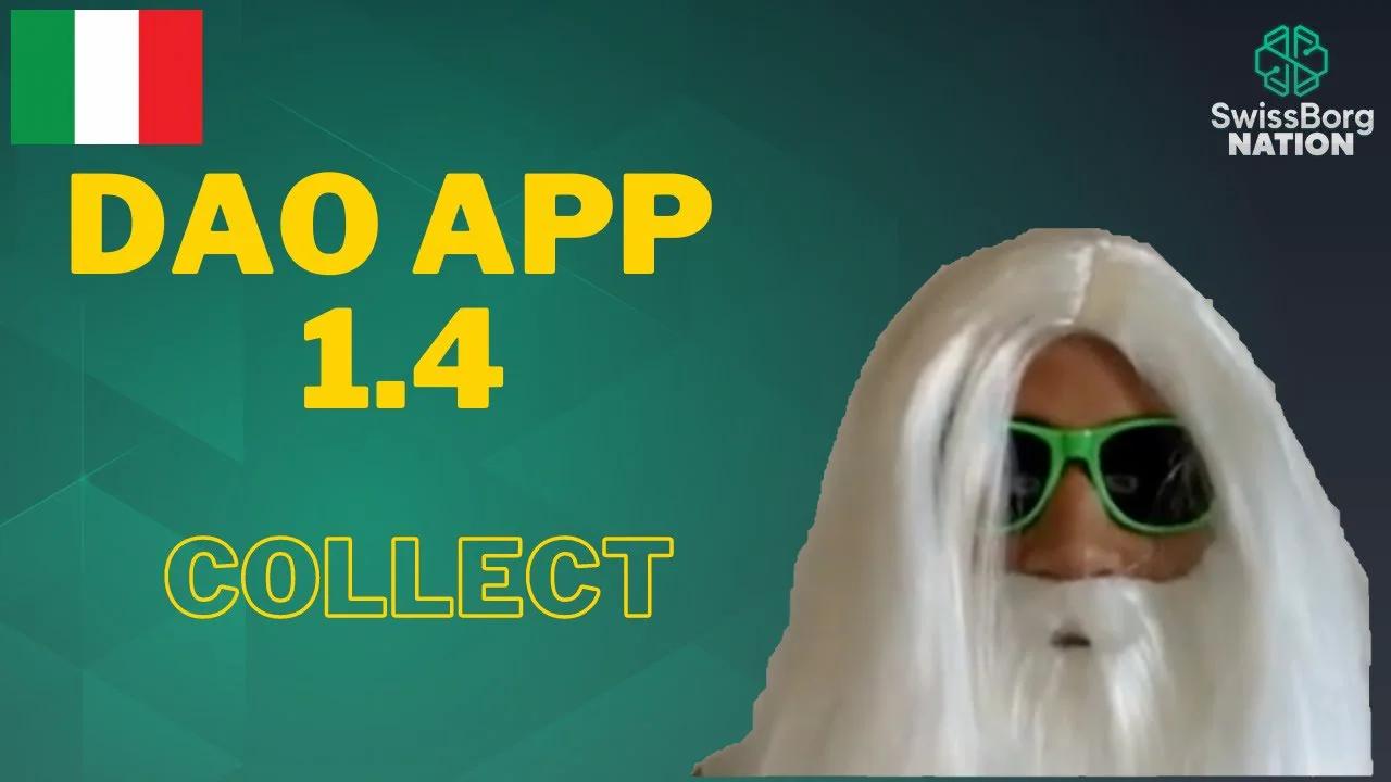 La DAO App 1.4 di SwissBorg : Collect