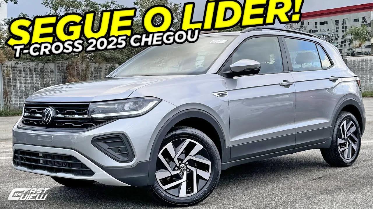 NOVO VOLKSWAGEN T-CROSS COMFORTLINE 2025 SUPERA CRETA E RENEGADE! TETO ...