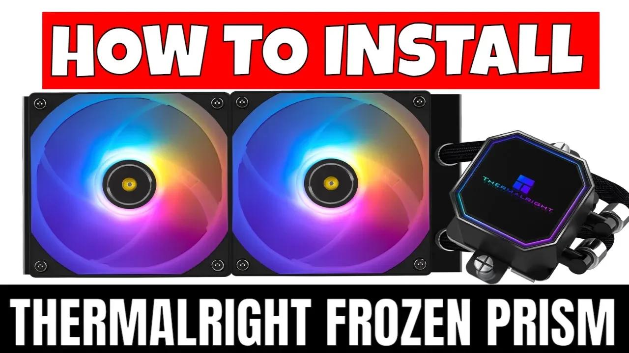 How To Install Thermalright Frozen Prism 240 ARGB AIO AMD AM4 AM5 ...