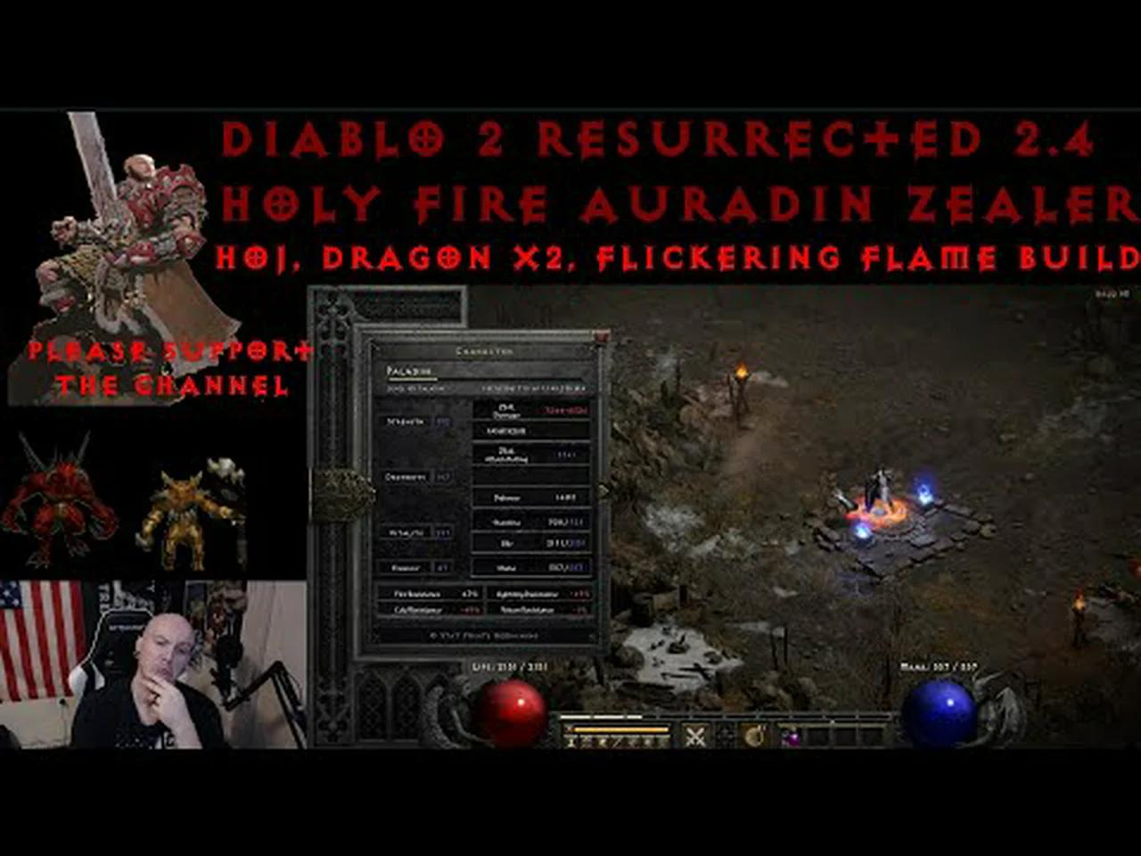 NEW Fire Aura Paladin Build | Diablo 2 Resurrected 2.4 PTR