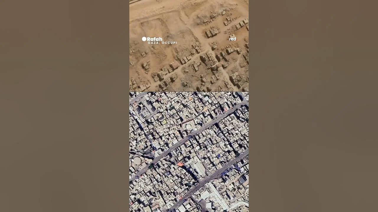 Satellite Photos of Rafah Reveal Destruction